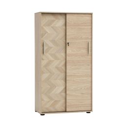 Tchibo - Aktenschrank &raquo;Arezzo&laquo; - 80,1x38,2x150cm - schwarz - Holz / Metall / Kunststoff