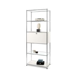 Tchibo - Hohes Glas-Metall-Regal &raquo;Cn3&laquo; - 77x40x195cm - chrom - Metall / Glas / Glas