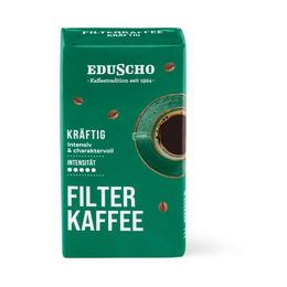 EDUSCHO Filterkaffee Kr&auml;ftig - 500 g Gemahlen - Intensit&auml;t: 5/5