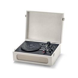 Tchibo - Tragbarer Retro-Plattenspieler mit Bluetooth -Funktion - silber