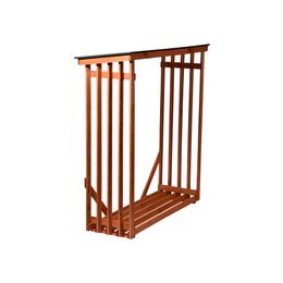 Tchibo - Kaminholz-Regal - 40x140x143cm - gr&uuml;n -
