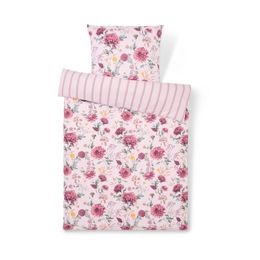 Tchibo - Winterjersey-Bettw&auml;sche - rosa