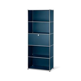 Tchibo - Hohes Regal &raquo;Cn3&laquo; mit Klappenfach - 77x40x194,5cm - chrom - Metall / Metall