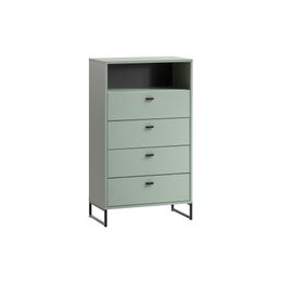 Tchibo - Highboard &raquo;Janne&laquo; - 60x33x104cm - schwarz - Holz / Metall