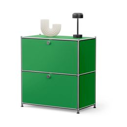 Tchibo - Sideboard Metall &raquo;Cn3&laquo; mit 2 Klappenf&auml;chern - 77x40x82,5cm - chrom - Stahl / Aluminium / Kunststoff