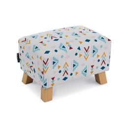 Tchibo - Max-Winzer -Kinderhocker mit Ethno-Motiv - 40x28x28cm - braun - Styropor / Polyester / Buchenholz