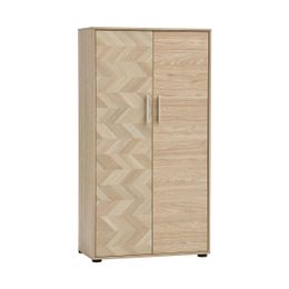Tchibo - Aktenschrank &raquo;Arezzo&laquo; - 80,1x38,2x150cm - schwarz - Holz / Metall / Kunststoff