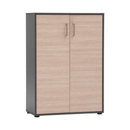 Tchibo - Aktenschrank &raquo;Metz&laquo; - 80,1x38,2x113,4cm - silber -