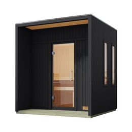 Karibu Saunahaus &raquo;Gwen mini&laquo; - schwarz