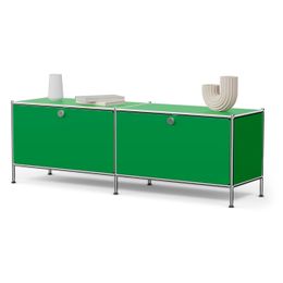 Tchibo - Lowboard Metall &raquo;Cn3&laquo; mit 2 Klappenf&auml;chern - 152x40x51,5cm - chrom - Stahl / Aluminium / Kunststoff