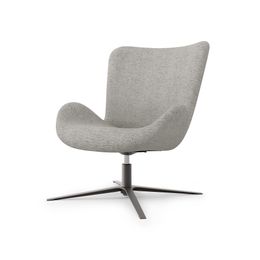 Tchibo - Sessel mit Drehfunktion - 77x81,5x89,5cm - schwarz - Holz / Polyester / Stahl