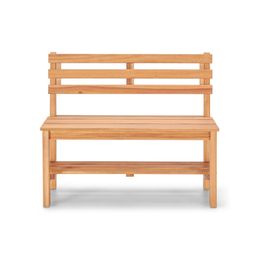 Tchibo - Kleine Bank mit Regalboden - 85x34x75,5cm - akazie - Akazienholz