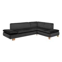 Tchibo - Sofa 2 - 272x190x76cm - braun - Polyester / Holz / Buchenholz