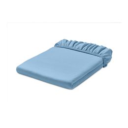 Tchibo - Jersey-Spannbettlaken - hellblau