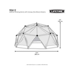 Lifetime-Kletterger&uuml;st &raquo;Geodome&laquo; - bronze