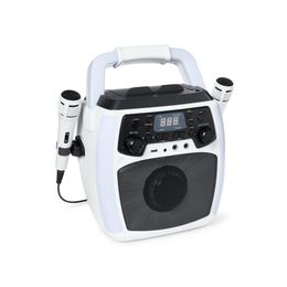 Tchibo - Karaoke-Anlage mit 2 Mikrofonen - wei&szlig;