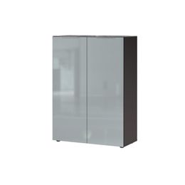 Tchibo - Schuhschrank &raquo;Nordlia&laquo; - 120x40x87cm - grau - Holz / Glas