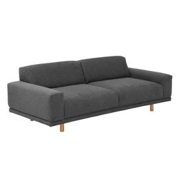 Tchibo - Sofa 2 - 202x92x70cm - dunkelgrau - Polyester / Polyamid / Buchenholz