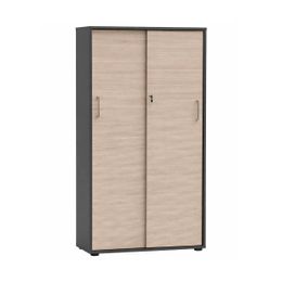Tchibo - Aktenschrank &raquo;Metz&laquo; - 80,1x38,2x150cm - silber -