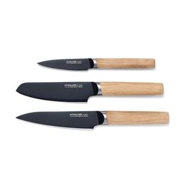 Tchibo - 3 K&uuml;chenmesser - anthrazit