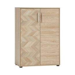Tchibo - Aktenschrank &raquo;Arezzo&laquo; - 80,1x38,2x113,4cm - schwarz - Holz / Metall / Kunststoff