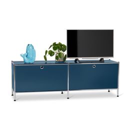 Tchibo - Lowboard Metall &raquo;Cn3&laquo; mit Klappenf&auml;chern - 152x40x51,5cm - chrom - Stahl / Aluminium / Kunststoff
