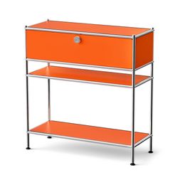 Tchibo - Metall-Konsole &raquo;Cn3 Slim Line&laquo; mit Schublade - 77x30,5x82cm - orange -