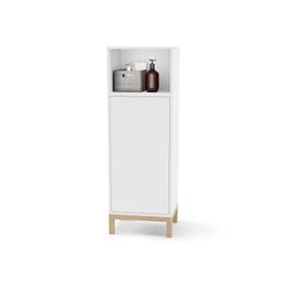 Tchibo - Badschrank - 40x34x117cm - braun - Holz / Eichenholz
