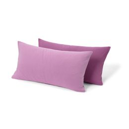 Tchibo - 2 Jersey-Kopfkissenbez&uuml;ge - rosa