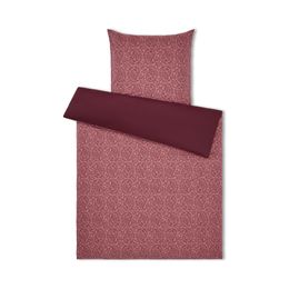 Tchibo - Polycotton-Bettw&auml;sche - bordeaux