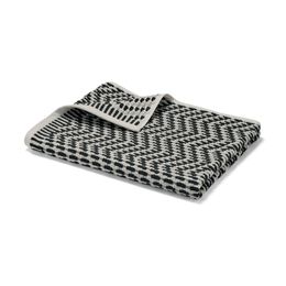 Tchibo - Jacquard-Badetuch - schwarz