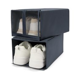 Tchibo - 2 faltbare Schuhboxen - anthrazit