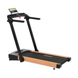 Christopeit Sport Christopeit Laufband 2 in 1 in Holzoptik - braun