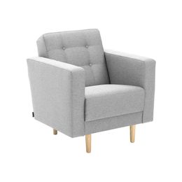 Tchibo - Max-Winzer -Sessel &raquo;Janny&laquo; - 75x83x81cm - hellgrau - Polyester / Holz / Eschen-Massivholz