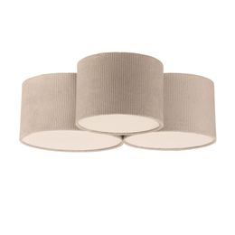 Tchibo - Just Light Deckenleuchte &raquo;Duro&laquo; - 67x56x22cm - beige - Eisen