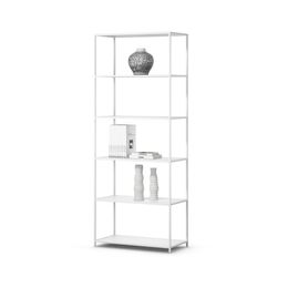 Tchibo - Metallregal - 80,5x39x191,5cm - wei&szlig; - Stahl
