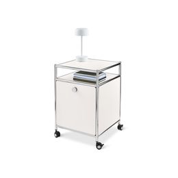 Tchibo - Rollcontainer Metall &raquo;Cn3&laquo; mit Klappe - 40x40x58cm - chrom -