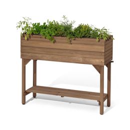 Tchibo - Hochbeet mit Regal &raquo;Tinus&laquo; - 110x40x90cm - schwarz - Holz / Holz / Stahl