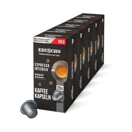 EDUSCHO Espresso Intensiv - 100 Kapseln - Intensit&auml;t: 5/5