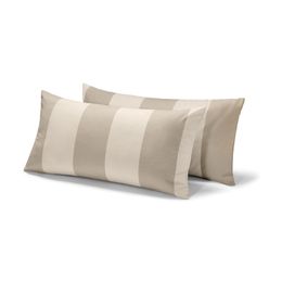 Tchibo - 2 Edelflanell-Kopfkissenbez&uuml;ge - beige
