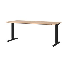Tchibo - Elektrisch h&ouml;henverstellbarer Schreibtisch - 180x80x73cm - schwarz - Holz / Metall