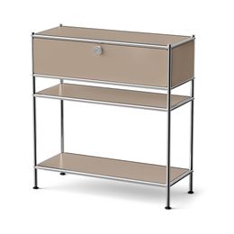 Tchibo - Metall-Konsole &raquo;Cn3 Slim Line&laquo; mit Schublade - 77x30,5x82cm - taupe -