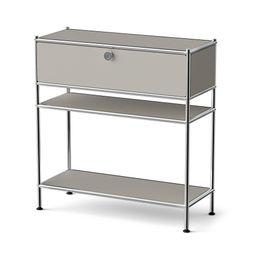 Tchibo - Metall-Konsole &raquo;Cn3 Slim Line&laquo; mit Schublade - 77x30,5x82cm - hellgrau -