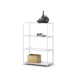 Tchibo - Metallkonsole - 80,5x39x118cm - wei&szlig; - Stahl