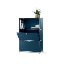 Tchibo - Kommode &raquo;Cn3&laquo; mit 2 Klappen - 77x40x120,5cm - chrom - Metall / Metall