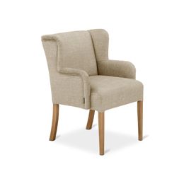 Tchibo - Polsterstuhl mit Armlehne &raquo;Hendrick&laquo; - 62x65x90cm - beige - Polyester / Buchenholz