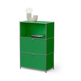 Tchibo - Kommode Metall &raquo;Cn3&laquo; mit 2 Klappenf&auml;chern - 77x40x120,5cm - chrom - Stahl / Aluminium / Kunststoff