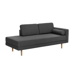 Tchibo - R&eacute;camiere &raquo;Ivo&laquo; mit verstellbarer Armlehne - 190x87x81cm - anthrazit - Buchenholz / Holz / Buchenholz
