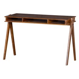 Tchibo - Woood Schreibtisch &raquo;Compartment&laquo; - 120x50x78cm - braun - Akazienholz