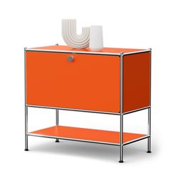 Tchibo - Sideboard Metall "CN3" mit 1 Klappenfach - 77,5x40x71,5cm - orange - Stahl / Aluminium / Kunststoff